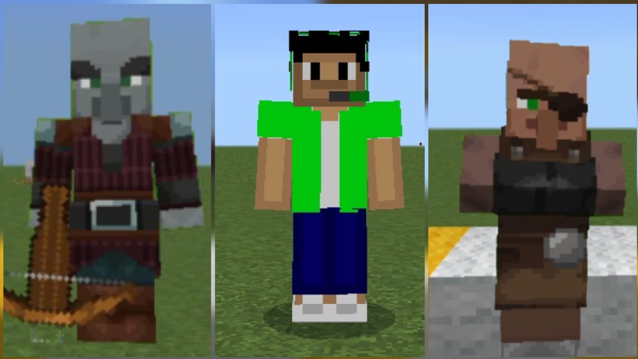 Villager vs. Pillager Fight (Big Nose Meme) - YouTube