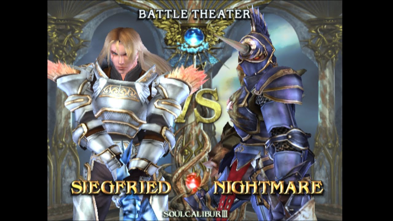 Soul Calibur III Battle Theater Siegfried Vs Nightmare - YouTube