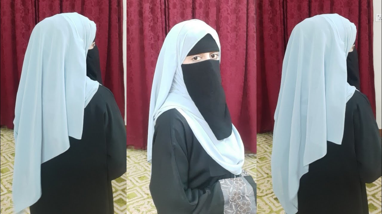 Saudi Niqab/Hijab Tutorial | How To Wear Saudi Niqab In Different Style ...