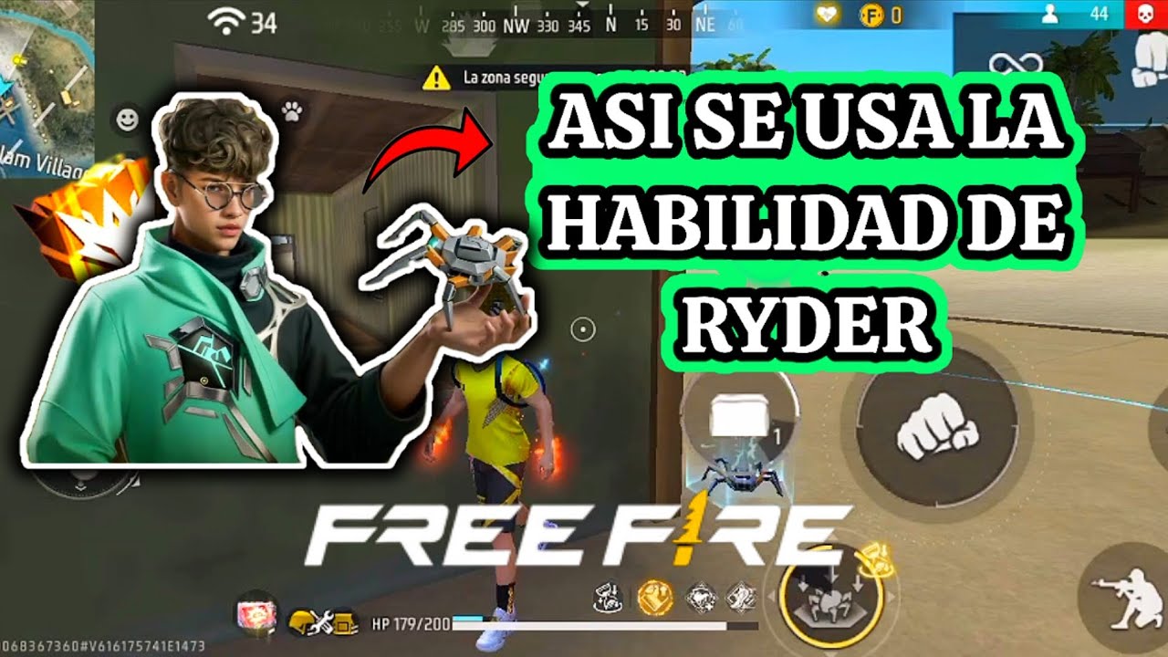 cómo usar la habilidad Ryder para ganarás más rápido en free fire ...