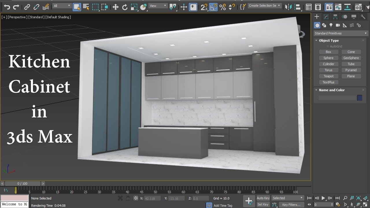 Kitchen Cabinet in 3ds Max | Kitchen Modeling in 3ds Max | 3ds Max ...