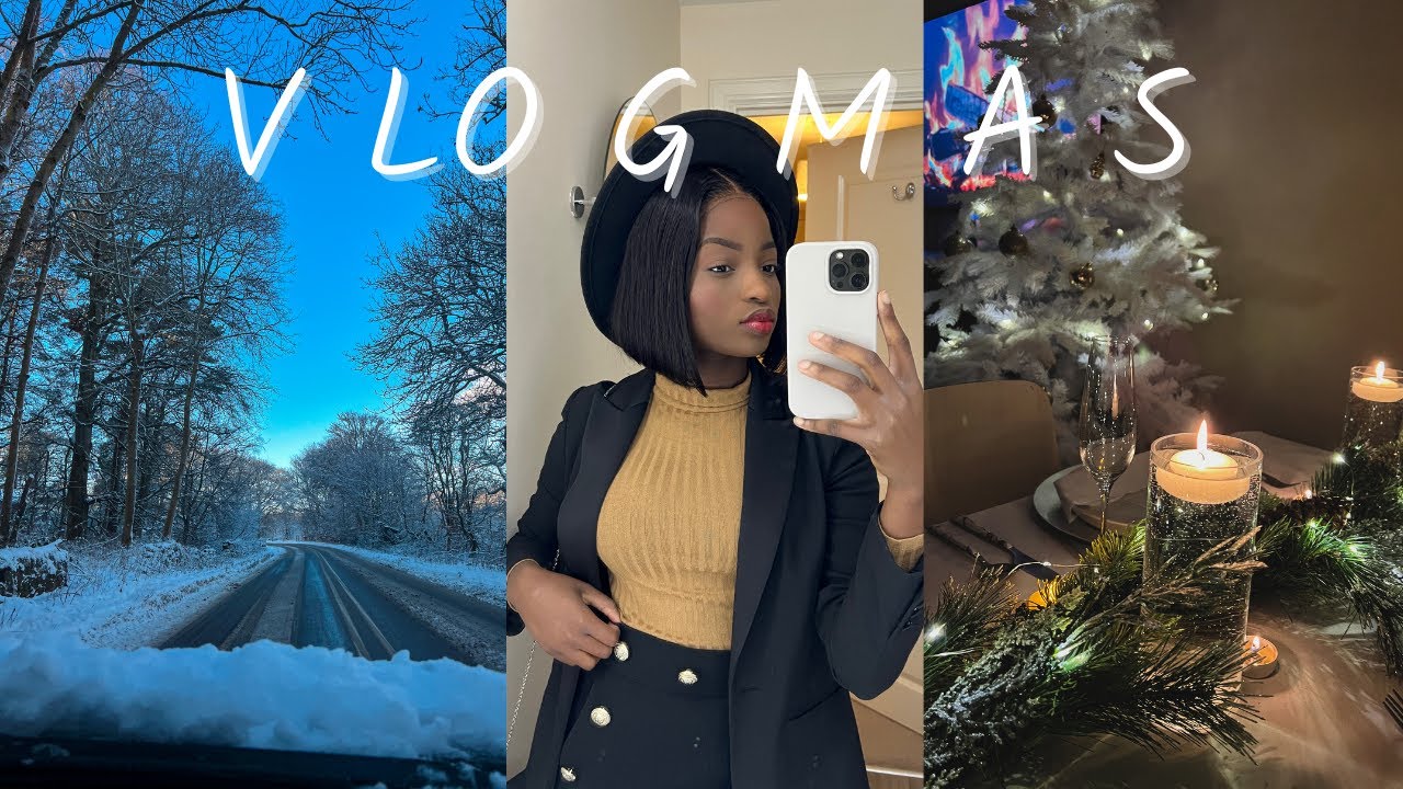 HEAVY SNOW | CHRISTMAS BALL | FINE DINING | VLOGMAS (2) - YouTube