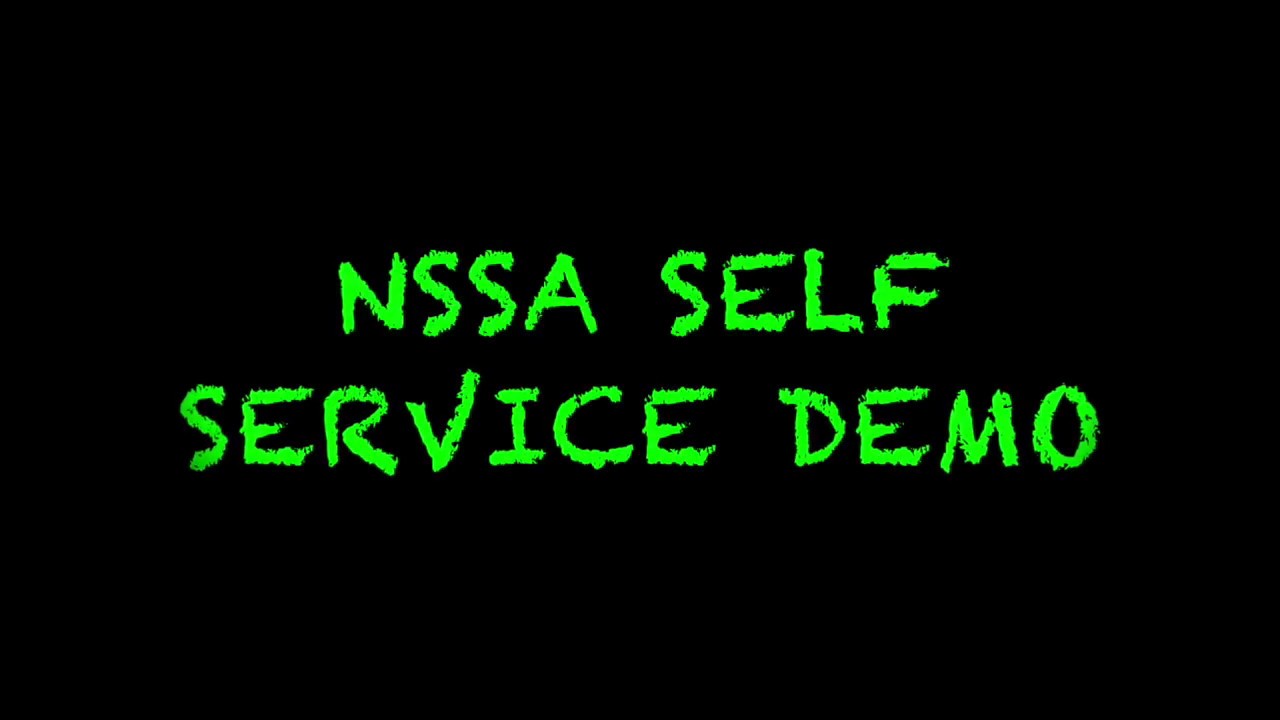 NSSA Self Service - YouTube