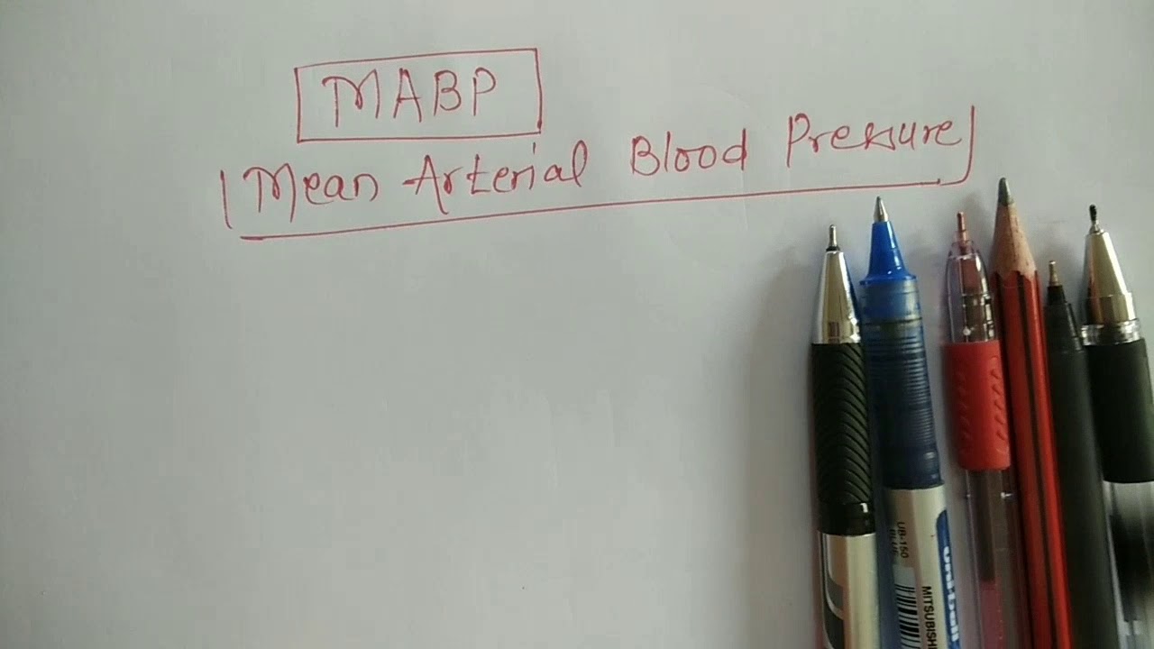 Mean Arterial Blood Pressure-Formula - YouTube