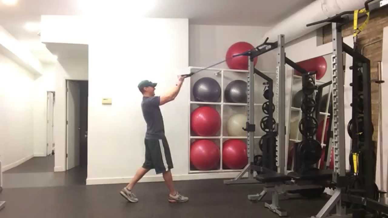 Resistance Band Standing Bicep Curl (High) - Online Personal Trainer ...