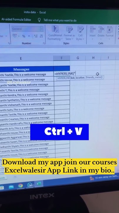 Send Bulk Whatsapp Custom Message Using Ms Excel Excelwalesir Excel Exceltricks Exceltricks