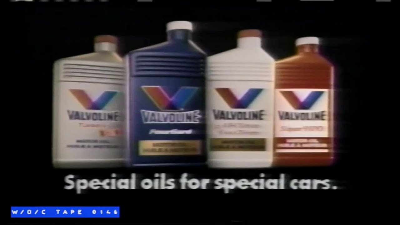 Valvoline Oil Commercial - 1986 - YouTube