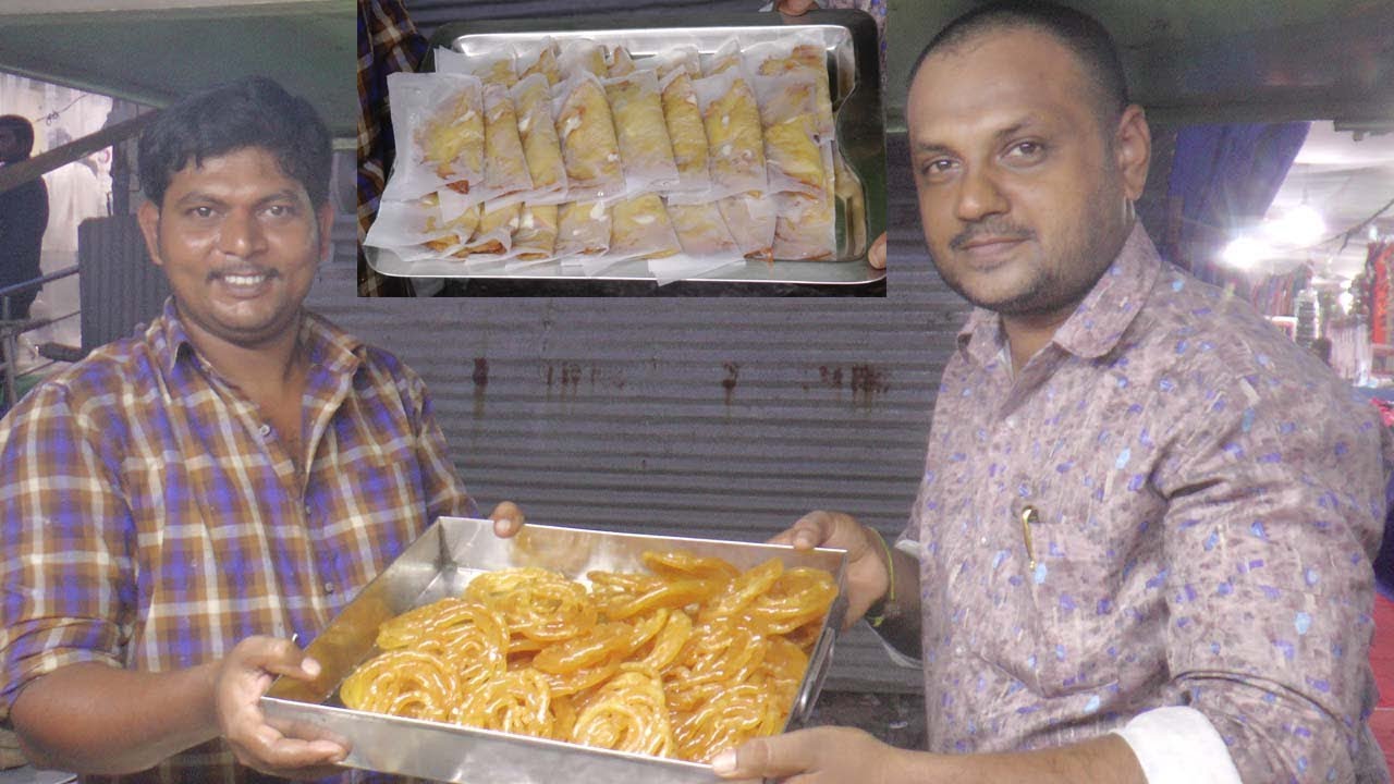 ongole street sweets ||Malpuri & Bellam Jilebi || yummy and delicious ...