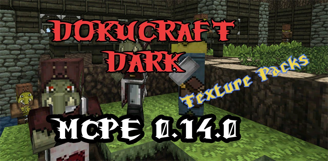 DOKUCRAFT DARK | TEXTURE PACKS | Minecraft PE 0.14.0 - YouTube