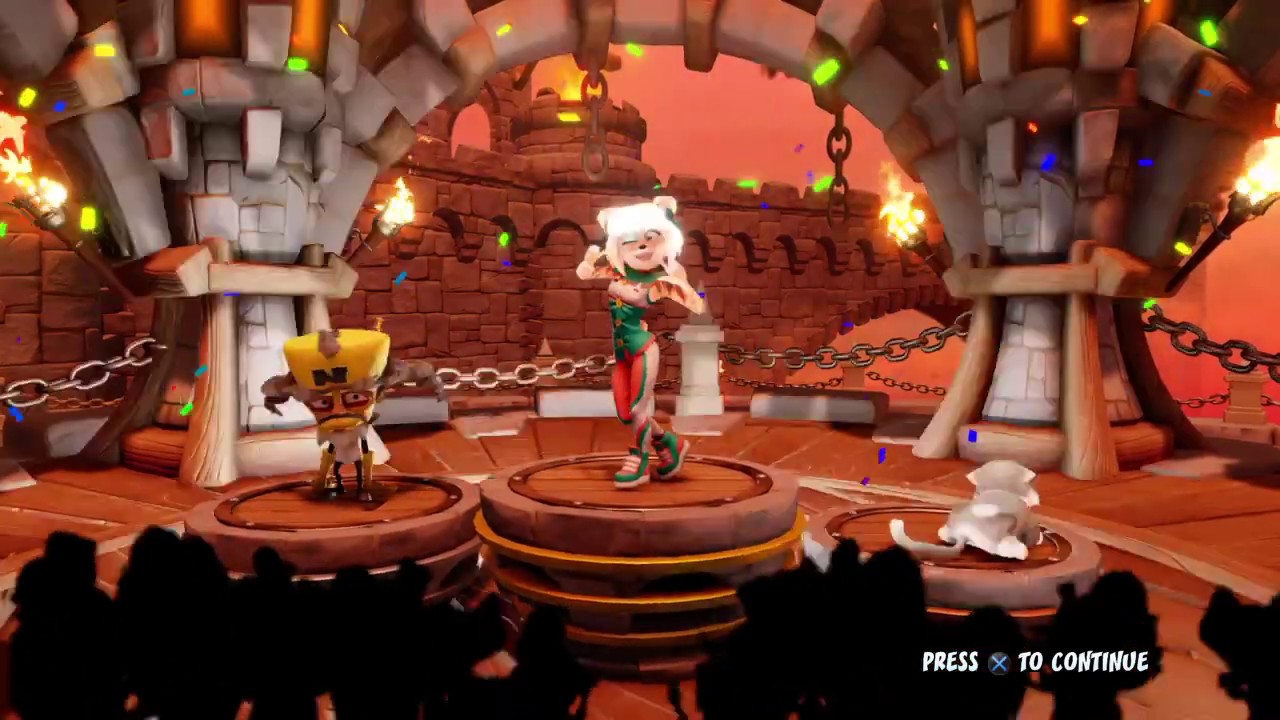 Beach Megumi Bandicoot Winning Podium - (Crash Nitro Fueled) - YouTube