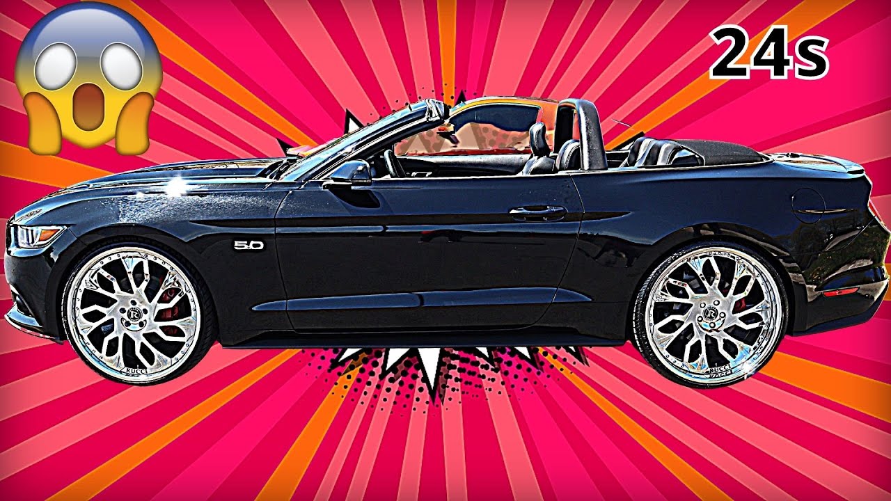 2016 Mustang On 24 inch Rucci Wheels!! #mustangon24s #mustang - YouTube