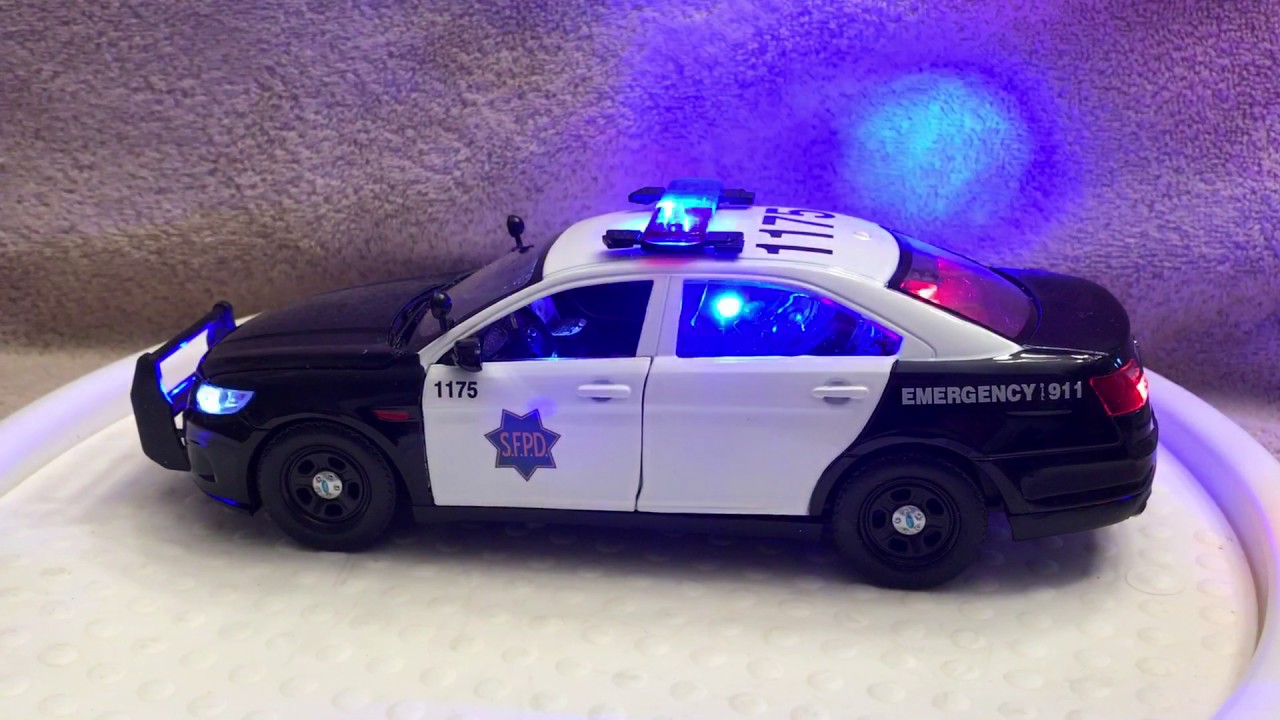 1/24 scale Ford Interceptor San Francisco PD die cast model car with ...
