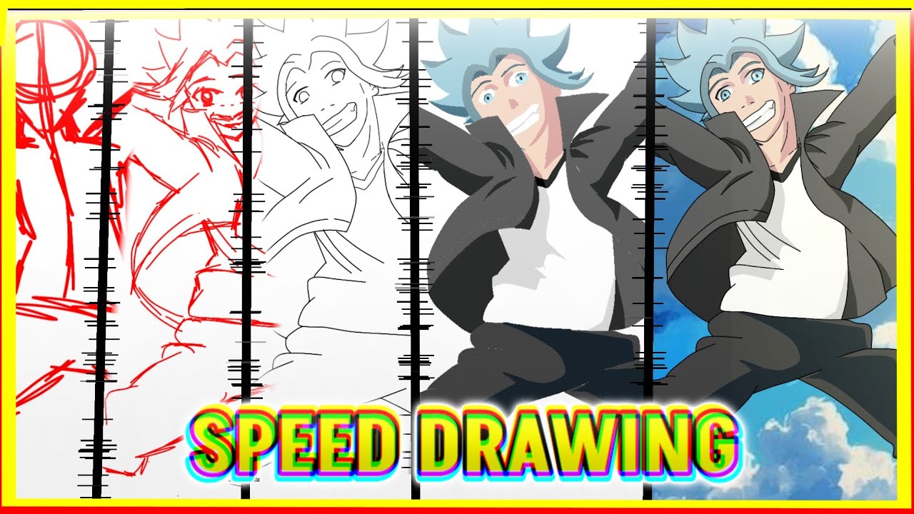 🎨 SPEED DRAWING ANIME GODT ORSE ( PROJETC 📙) - YouTube