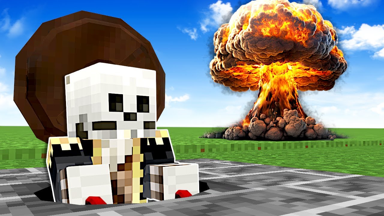 I Built a Nuke Survival BUNKER in Minecraft! - YouTube