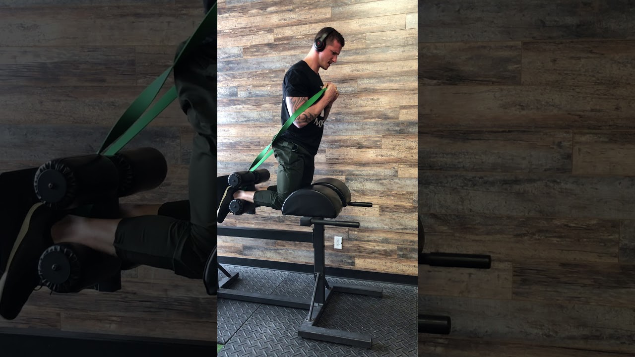 Glute Ham Raise- GHD (Band Assisted) - YouTube