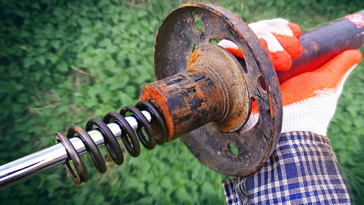 Unique idea using an old car shock absorber! - YouTube
