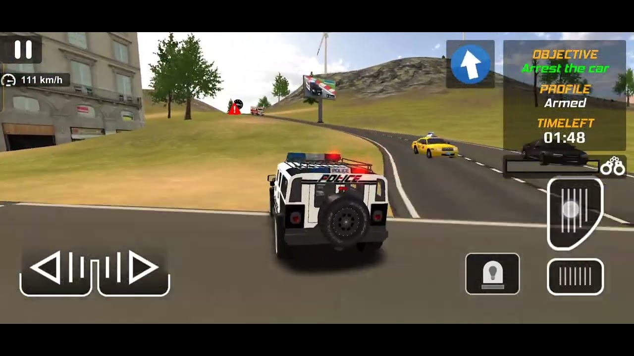police car chase cop simulator - game play (Android ,sos) - YouTube