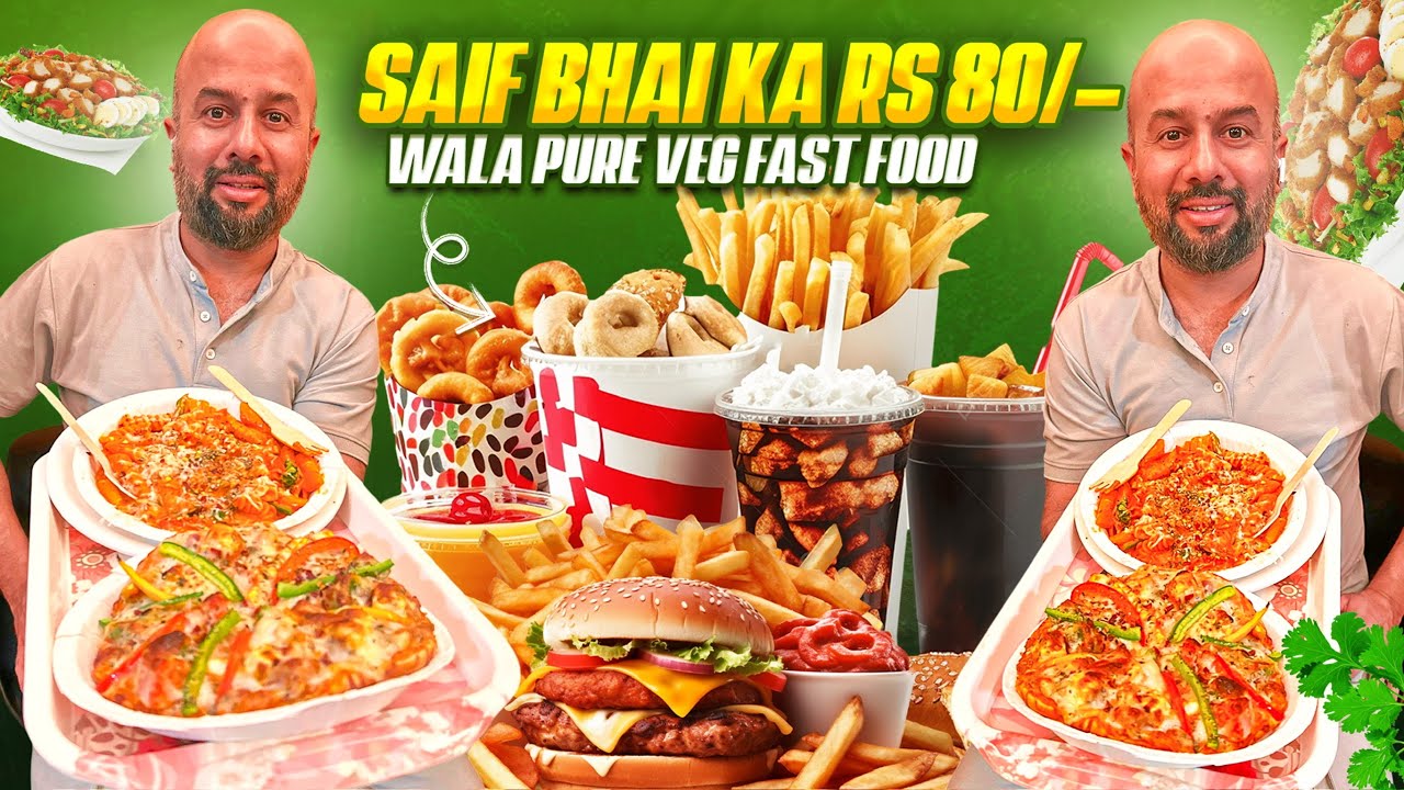 Saif bhai ka Rs 80/- wala pure veg fast food | Jodhpur Street Food ...