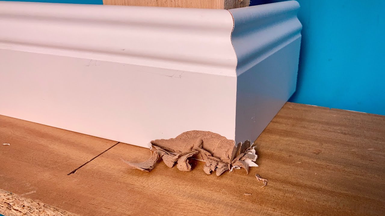 Baseboard Repair Method! Forget All The Methods You Now?. - YouTube