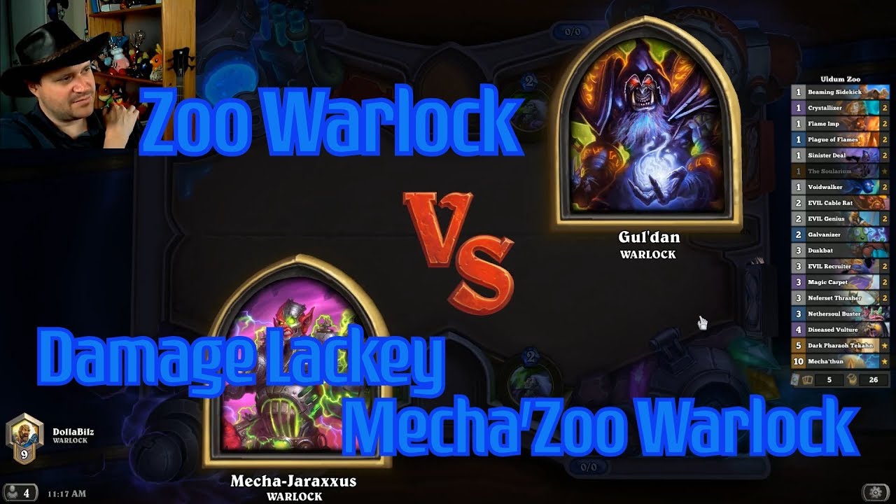 Damage Lackey Mecha'Zoo Warlock vs Zoo Warlock | Hearthstone - YouTube