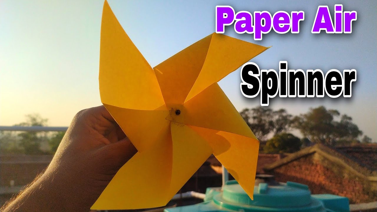 paper spinner | how to make paper Air spinner @jhakasexperiment - YouTube