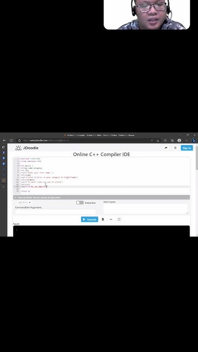 coding class using JDoodle online compilet using C++ #coding #programming book your free demo ...