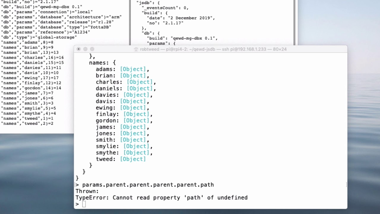 Navigating between QEWD-JSdb Document Node Objects - YouTube