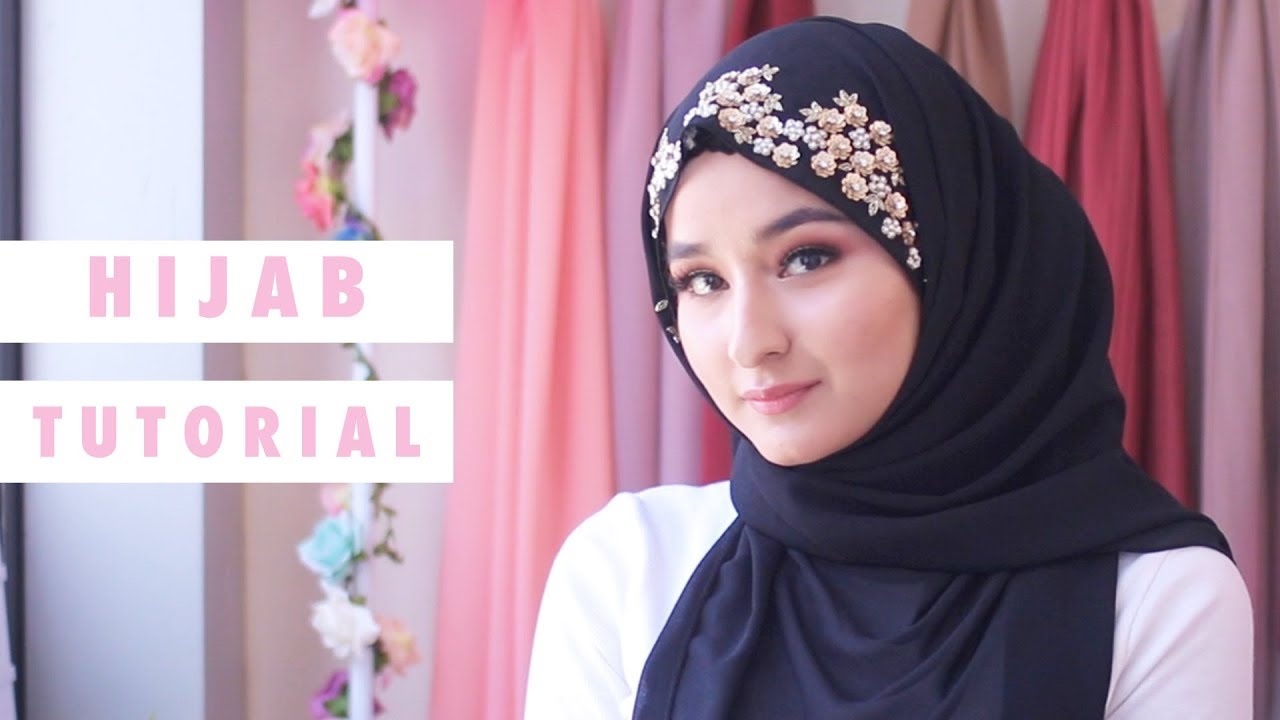 Wedding and Party-Wear Hijab Style | Full Coverage Hijab Tutorial - YouTube