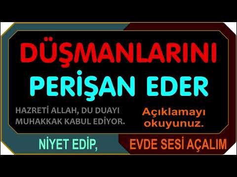 DÜŞMANLARINI PERİŞAN EDER - 40 GÜN SONUNDA ŞOK OLACAKSINIZ. AÇIKLAMAYI OKUYUNUZ.