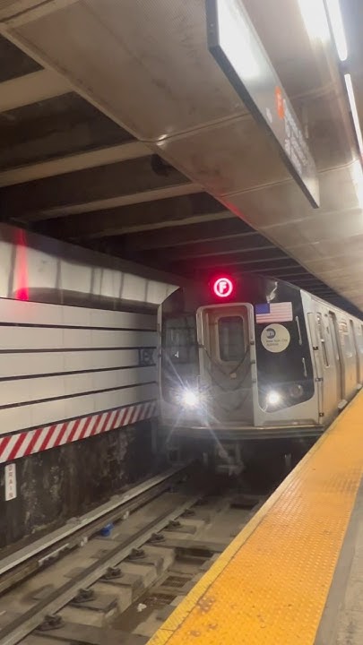 MTA NYC Subway: An R160A F Shuttle Train leaving the newly rebuilt Queens-Bound track. #mta # ...