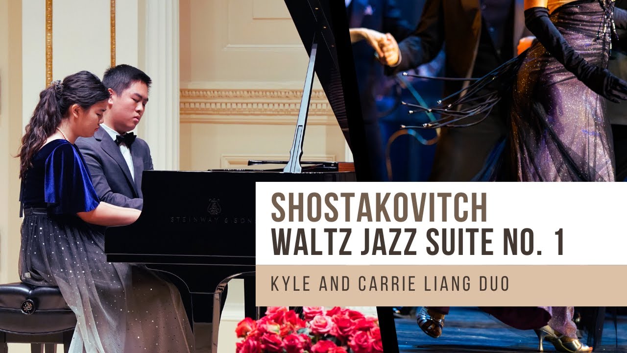 Waltz Piano Duo, Shostakovich | Carrie Liang and Kyle Liang - YouTube