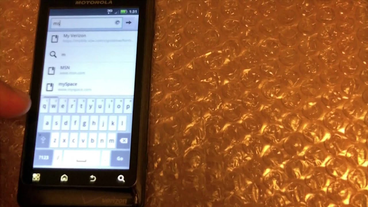 Motorola Droid 2 Flashed to Straight Talk with 3g Internet - YouTube