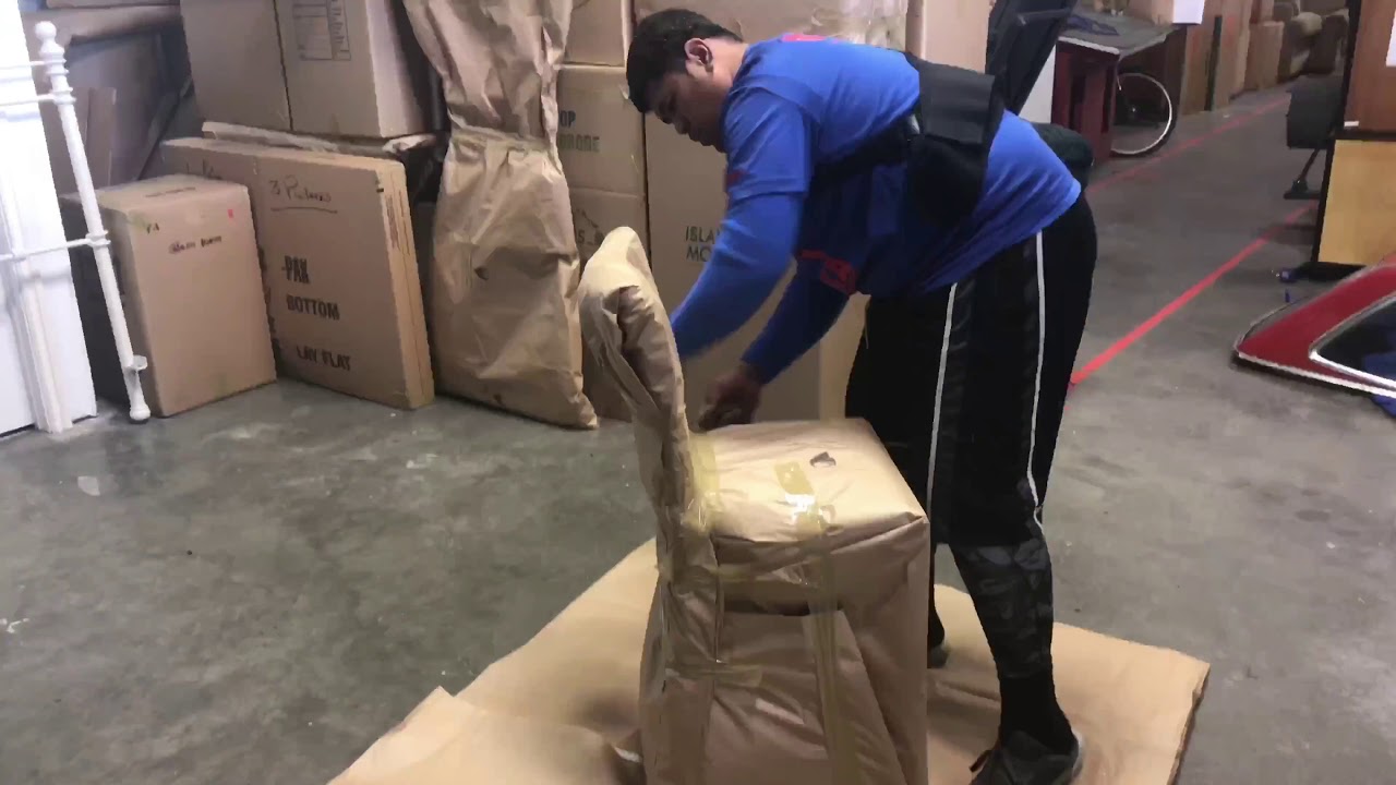 Superman Moving & Storage: Cool Chair Packing - YouTube