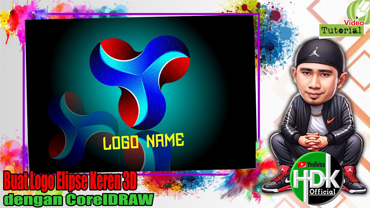 Buat Logo diCorel | BUAT LOGO KEREN 3D ELIPSE TOOL DI COREL | Tutorial CorelDRAW | Designing 3D ...