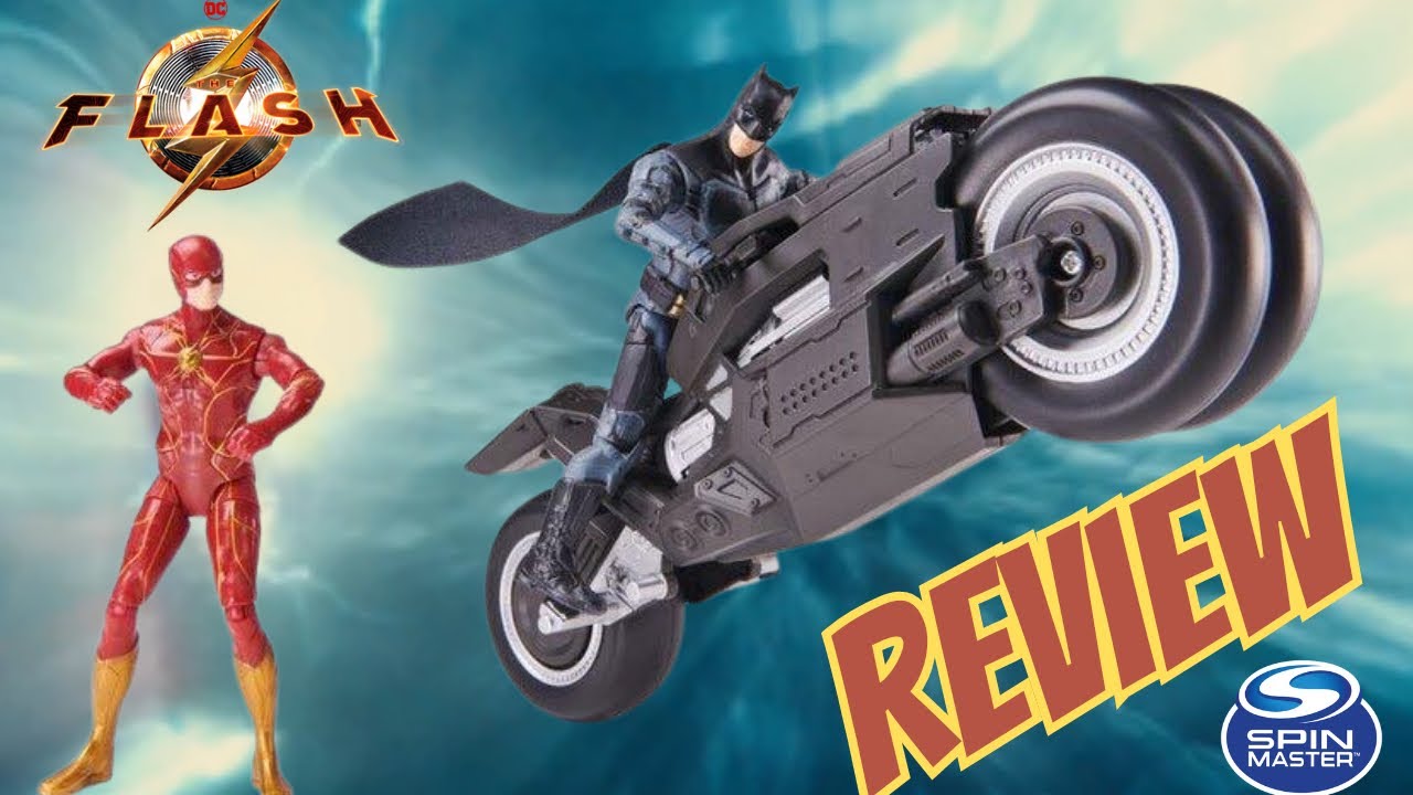 Spin Master The Flash Movie: The flash, batman and Batcycle review ...