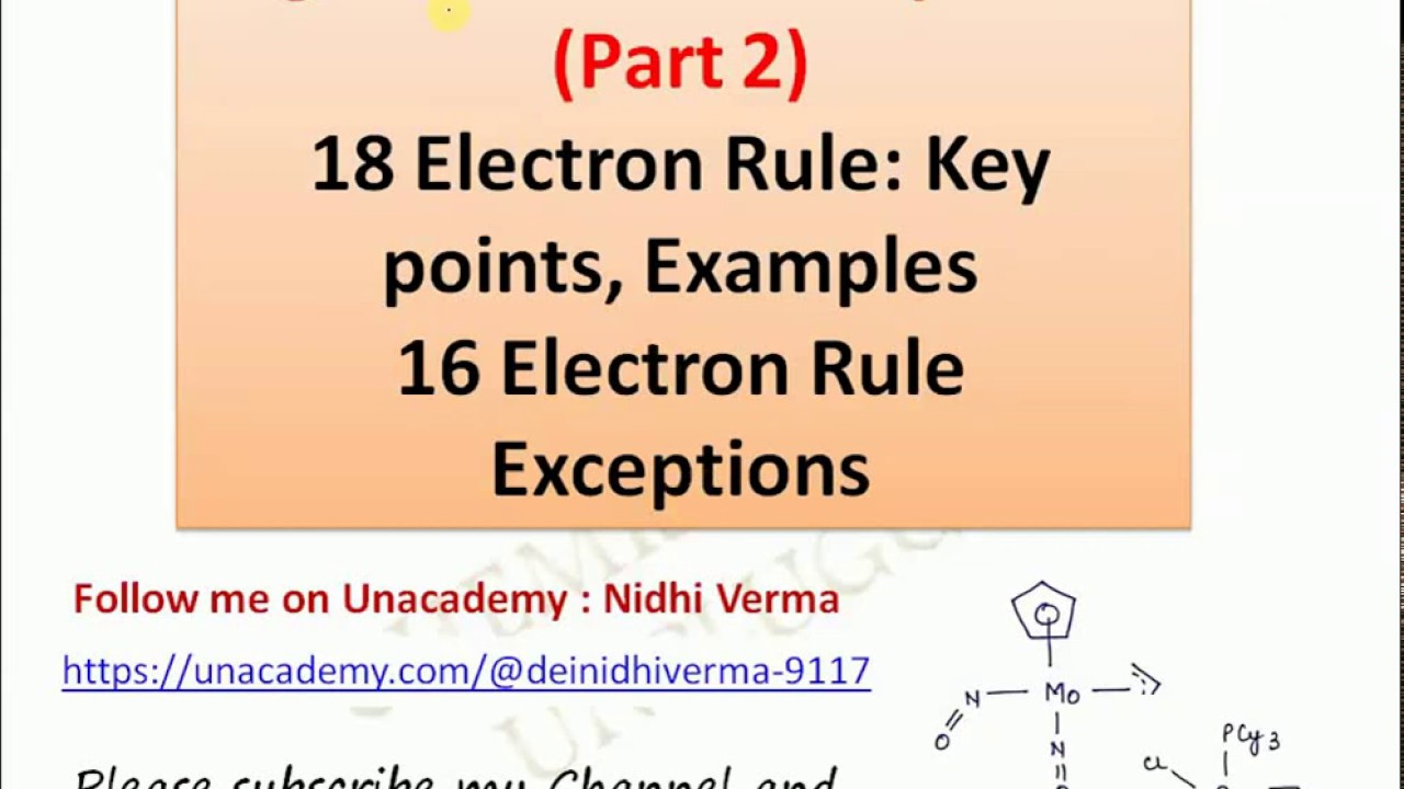 18 Electron Rule Key Points Examples 16 Electron Rule Exceptions 18 Electron Rule Key Points Examples 16 Electron Rule Exceptions