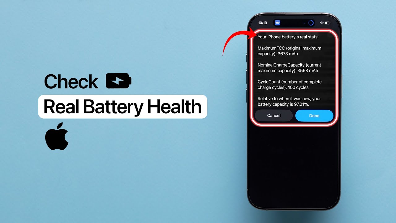 How To Check Real Battery Health On iPhone? - YouTube