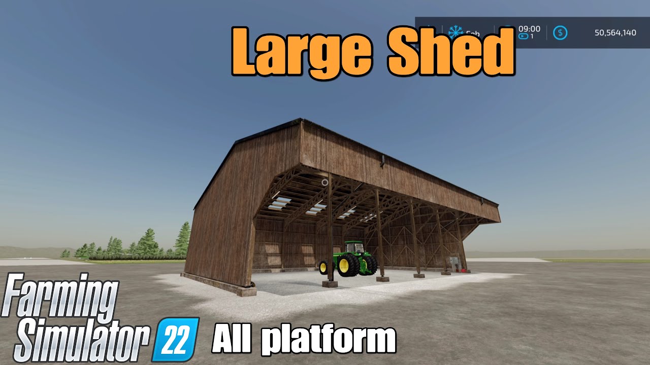 Large Shed / FS22 mod for all platforms - YouTube