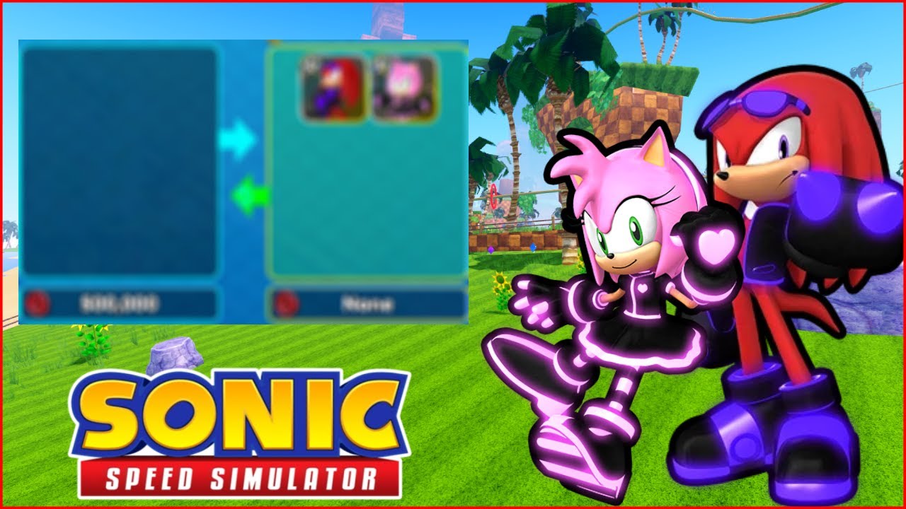 How I got Luminosity Knuckles & Amy (Sonic Speed Simulator) - YouTube