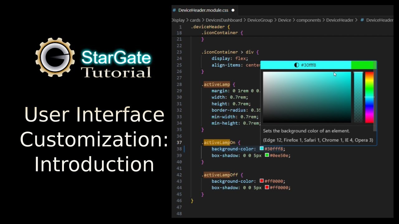 UI customization - introduction - YouTube