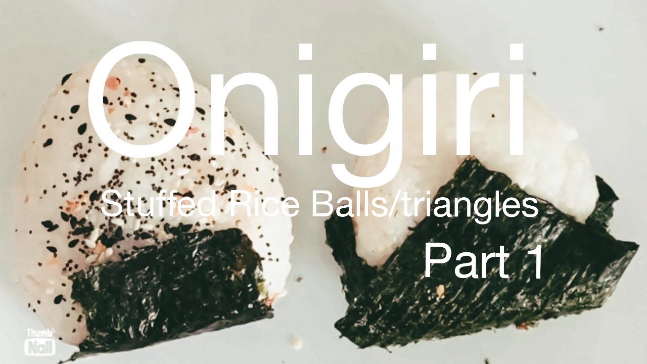 How to make Onigiri 🍙 (stuffed rice balls / triangles) - vegan - YouTube