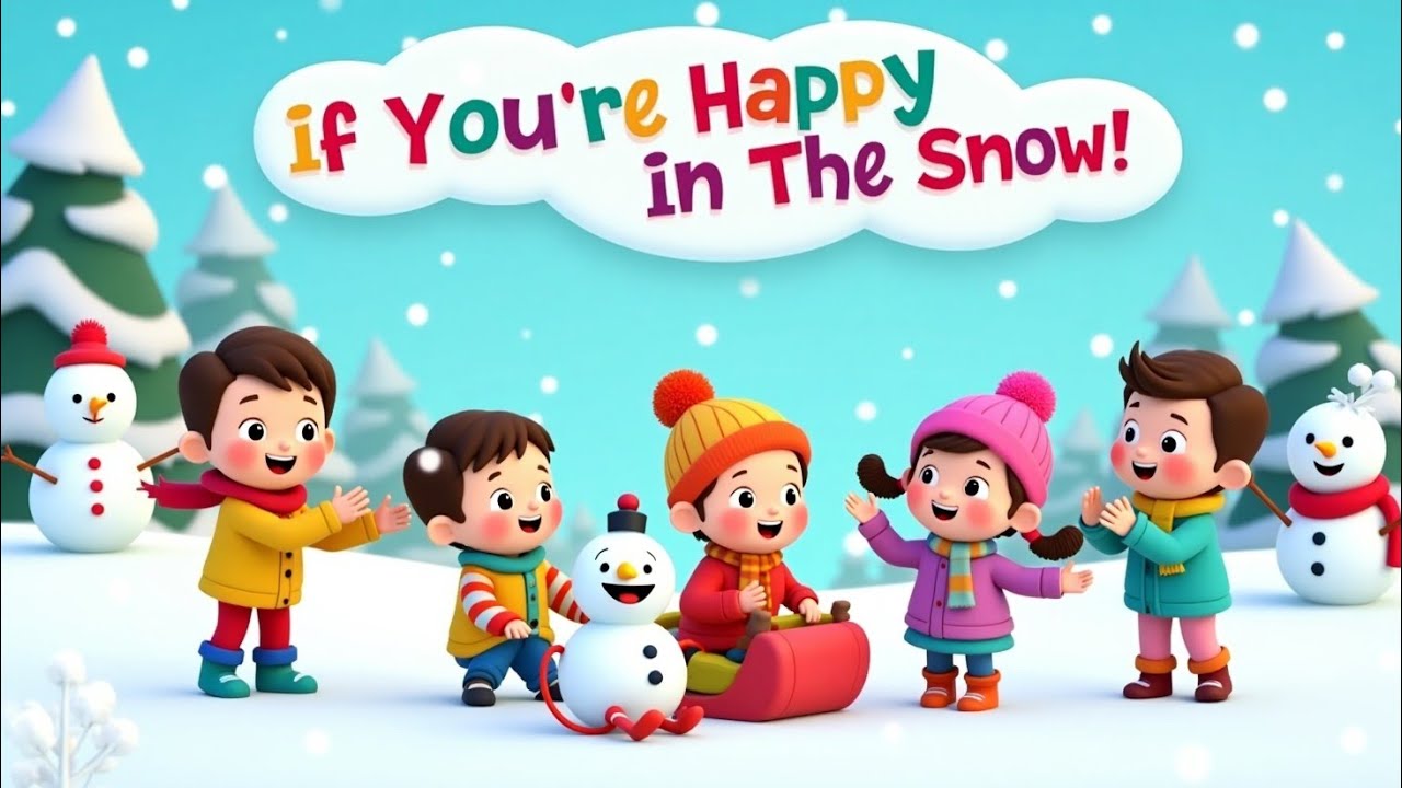 If You’re Happy in the Snow ️ | Nursery Rhyme for Kids | #kids playtime ...