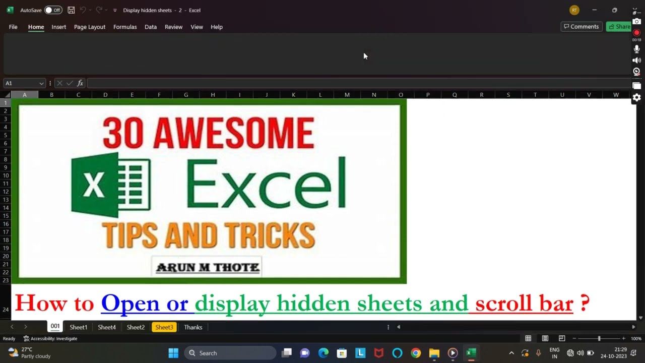 How To Open Hidden Sheet In Excel File Please Subscribe Like And How To Open Hidden Sheet In Excel File Please Subscribe Like And