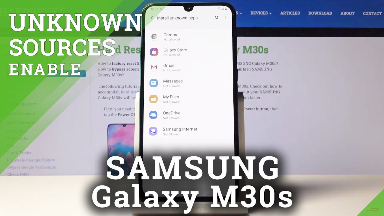 How to Activate Unknown Sources in SAMSUNG Galaxy M30s – Allow App ...