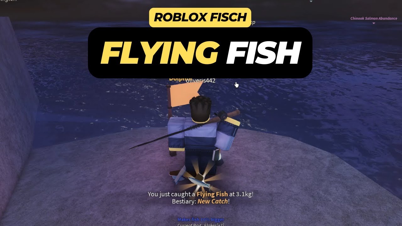 How to Get Flying Fish in Roblox Fisch - YouTube