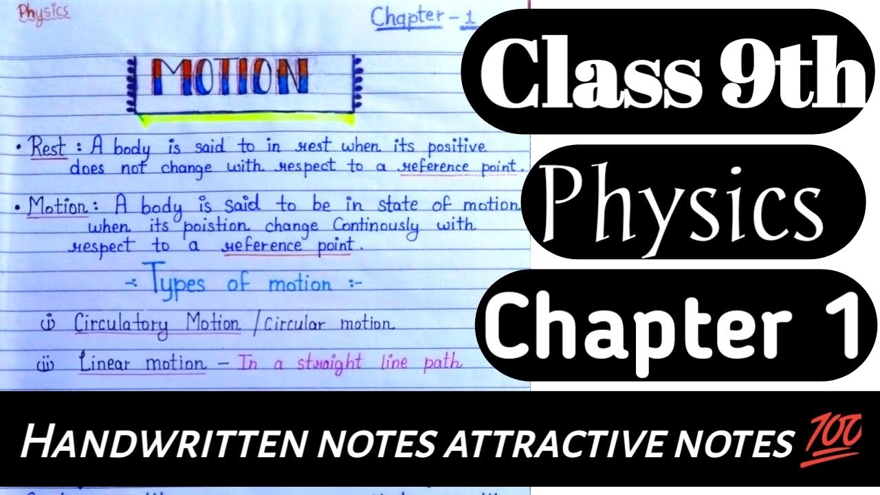 Class 9th science chapter 8 notes handwritten notes attractive 💯 - YouTube