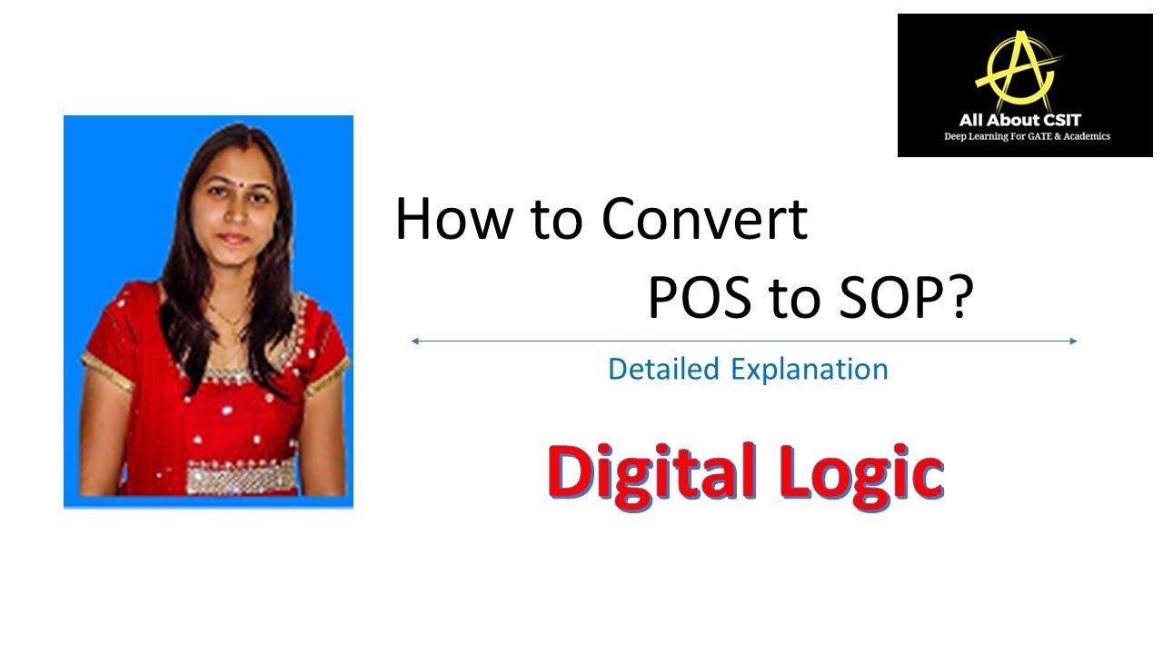 Convert POS to SOP | Lec- 24 | Digital logic | By Bhanupriya - YouTube