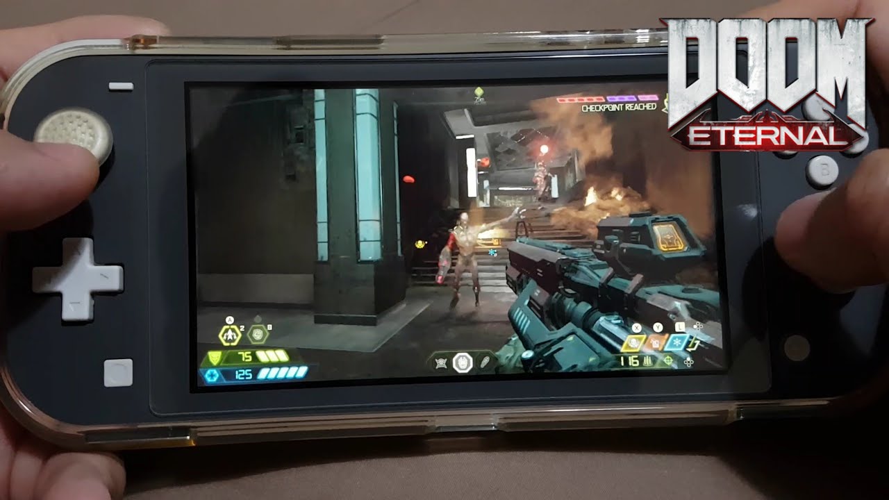 Doom Eternal on Nintendo Switch Lite Part 19 - YouTube