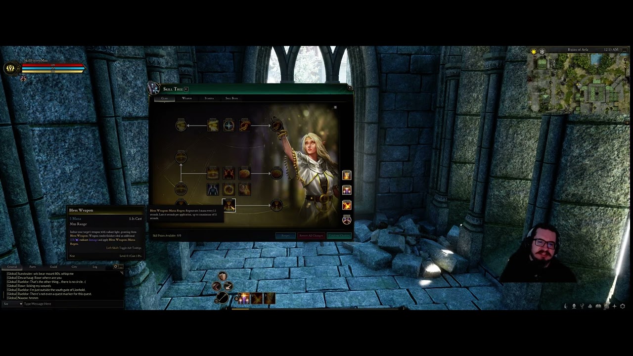 Ashes of Creation Alpha 2 Class Skilltree: Cleric - YouTube