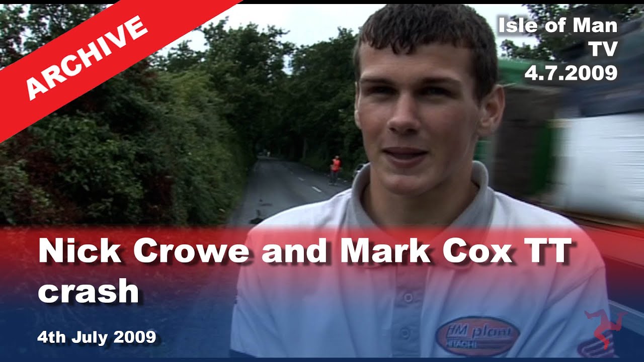 IoM TV archive: Nick Crowe and Mark Cox TT crash - YouTube